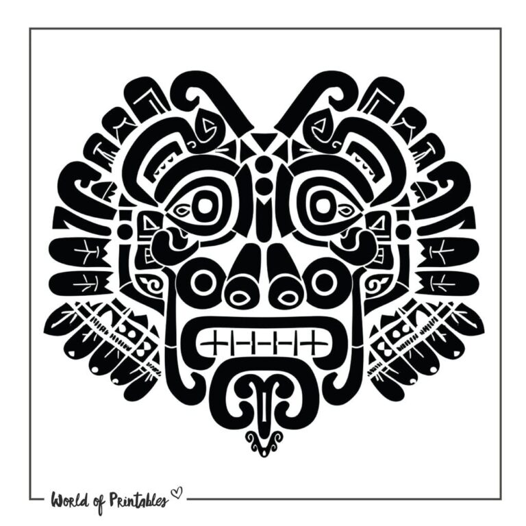 Aztec Tattoo Designs - 135 Printable Designs & Ideas - World of Printables