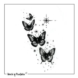 Butterfly and Star Tattoo Designs - 55+ Printable Designs & Ideas ...