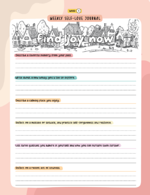 Mood Tracker & Self Love Journal For Women - World of Printables