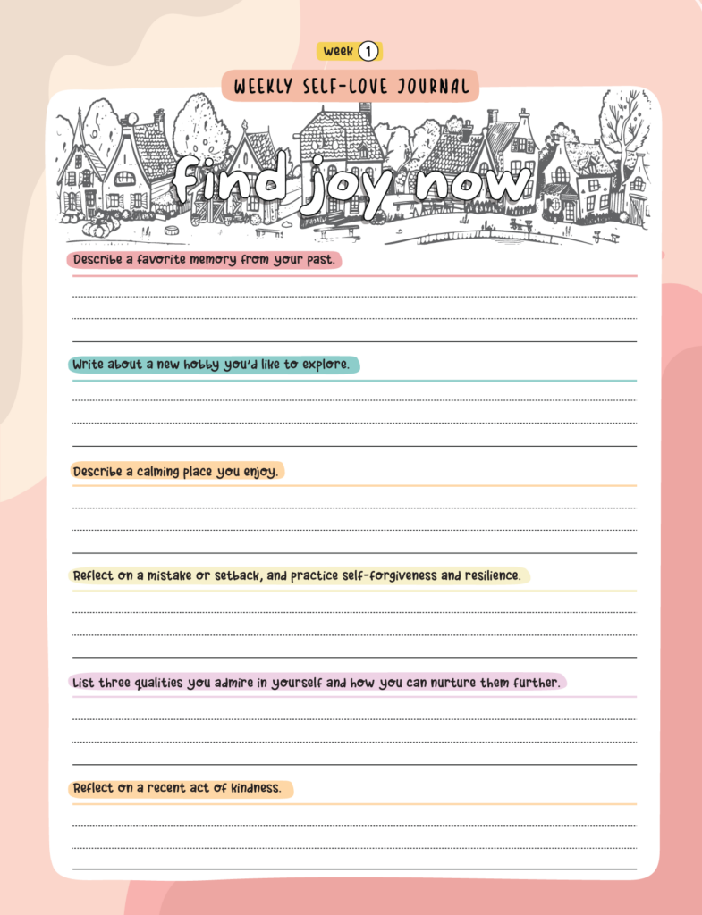 Mood Tracker & Self Love Journal For Women - World of Printables
