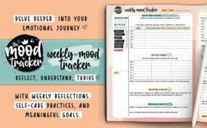 Mood Tracker & Self Love Journal For Women - World of Printables