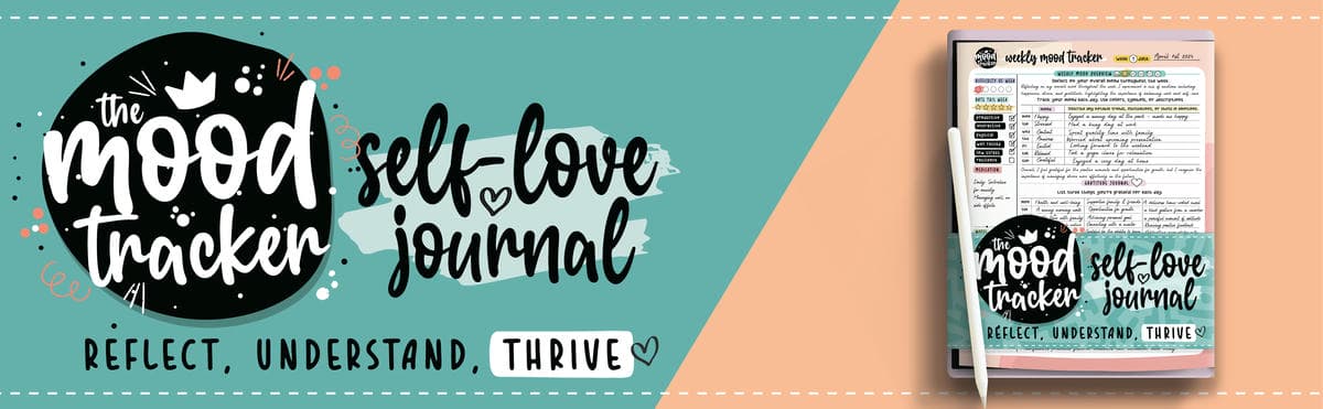 Mood Tracker & Self Love Journal For Women - World of Printables
