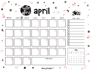 April 2025 Calendars | 100+ Best - World of Printables
