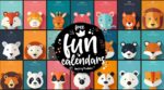 Fun Calendars - Featuring Animals and Bright Colors - World of Printables
