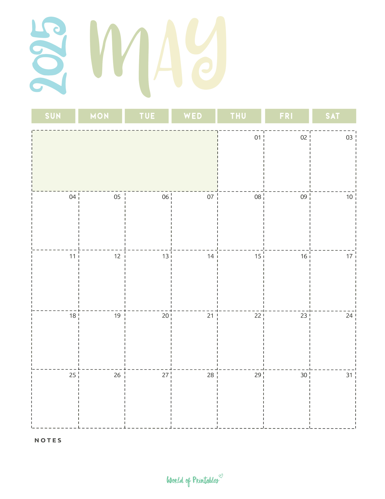 Free Printable Calendars For 2021 & 2022 - World of Printables