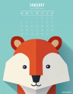 Fun Calendars - Featuring Animals and Bright Colors - World of Printables