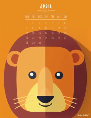Fun Calendars - Featuring Animals and Bright Colors - World of Printables