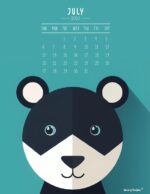 Fun Calendars - Featuring Animals and Bright Colors - World of Printables