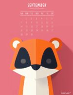 Fun Calendars - Featuring Animals and Bright Colors - World of Printables