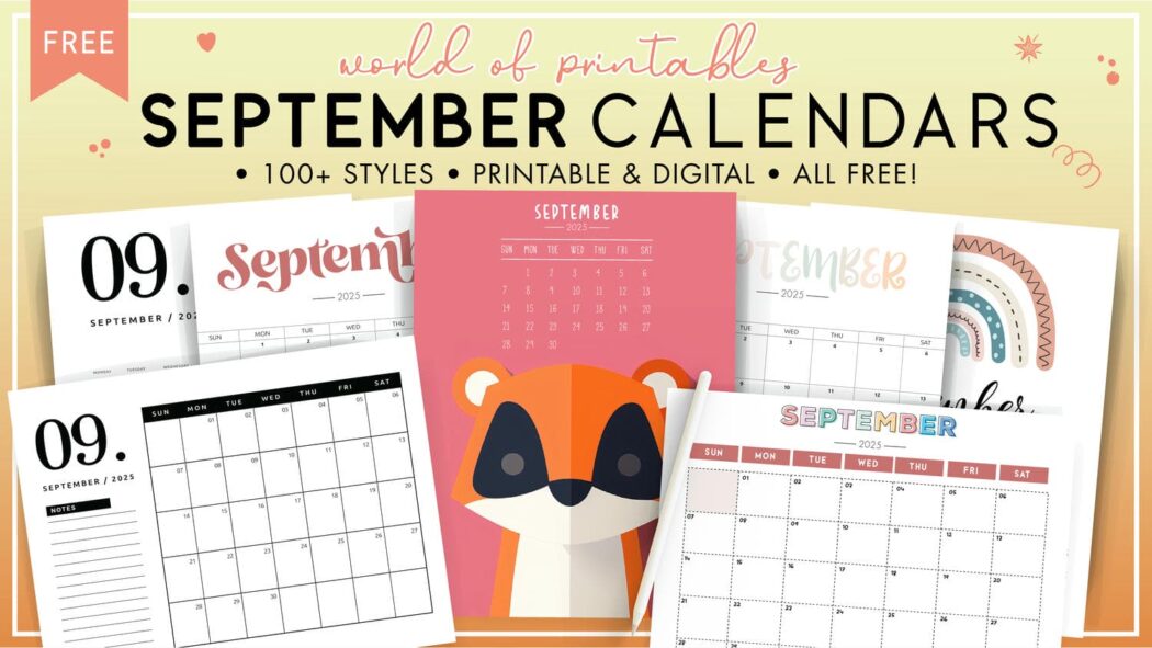 2025 Calendars - World of Printables