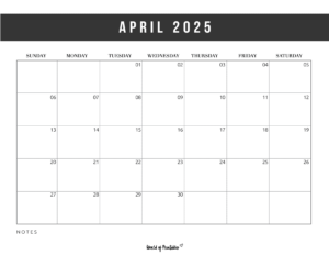 April 2025 Calendars | 100+ Best - World of Printables