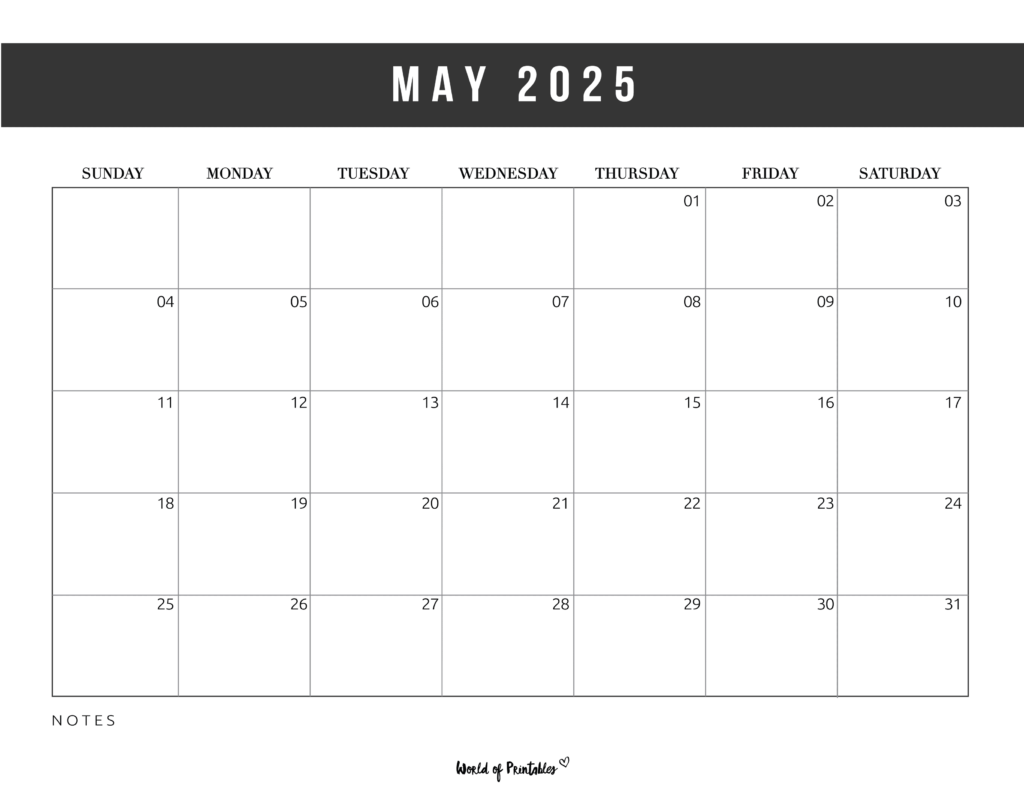 May 2025 Calendars | 100+ Best - World of Printables