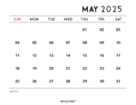 May 2025 Calendars | 100+ Best - World of Printables