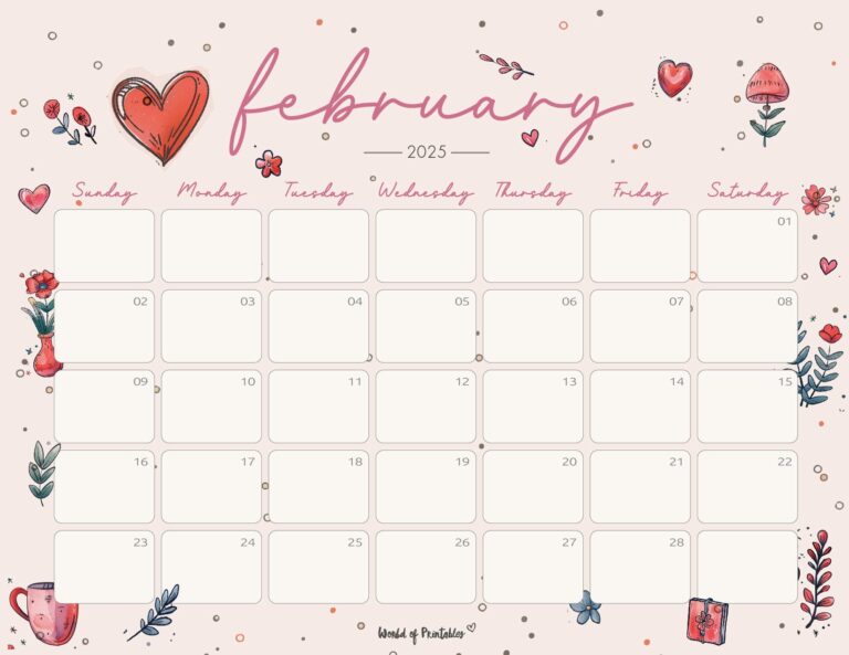 February 2025 Calendars - Free Printables - World of Printables
