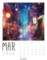 Lofi Anime Calendars For 2025 - World of Printables