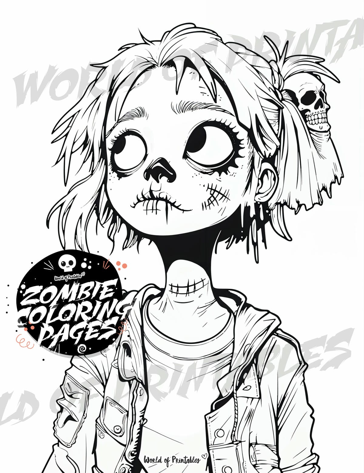 Unleash Your Creativity with Our Zombie Coloring Pages Collection ...