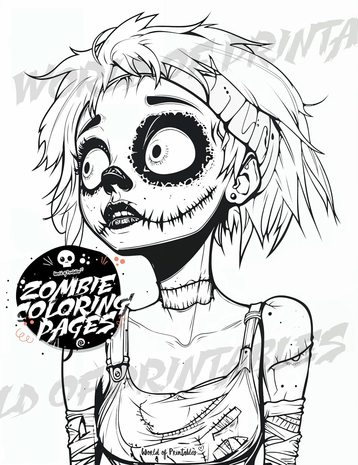 Unleash Your Creativity with Our Zombie Coloring Pages Collection ...
