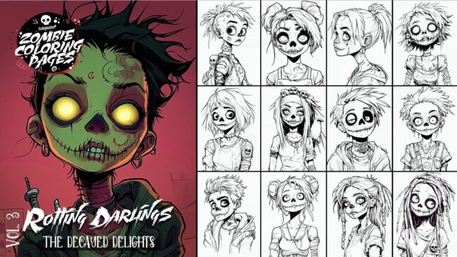 Unleash Your Creativity with Our Zombie Coloring Pages Collection ...