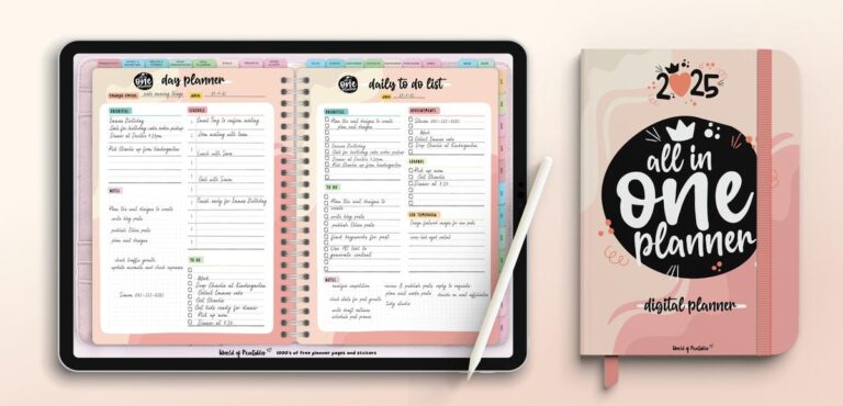 2025 GoodNotes Planner | With 108 Free Templates - World of Printables