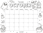 2025 Coloring Calendar - Free Printables - World of Printables
