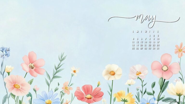 Free May 2025 Calendar Wallpapers