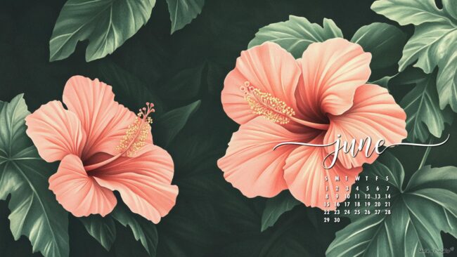Free June 2025 Calendar Wallpaper