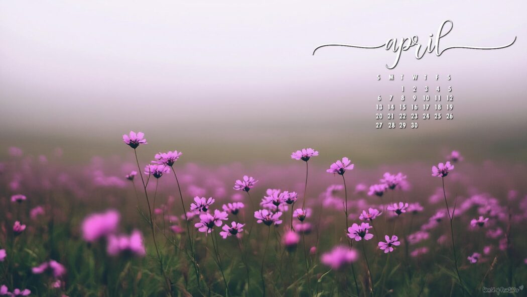 April Calendar Wallpaper | 125+ Best Desktop & Phone April Backgrounds