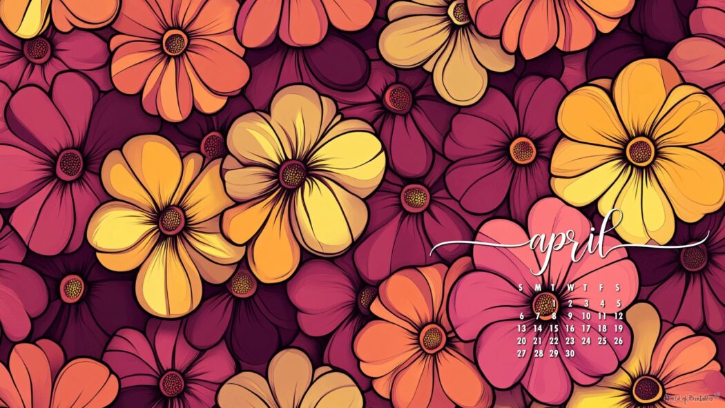 April Calendar Wallpaper | 125+ Best Desktop & Phone April Backgrounds