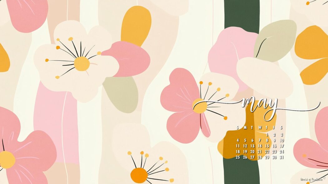 Free May 2025 Calendar Wallpapers