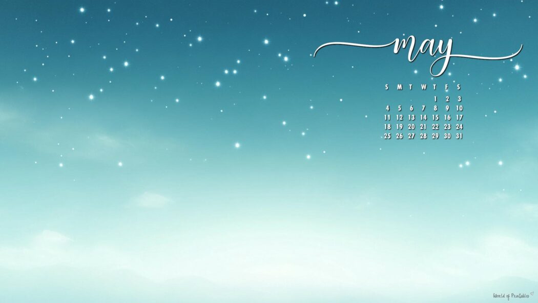 Free May 2025 Calendar Wallpapers