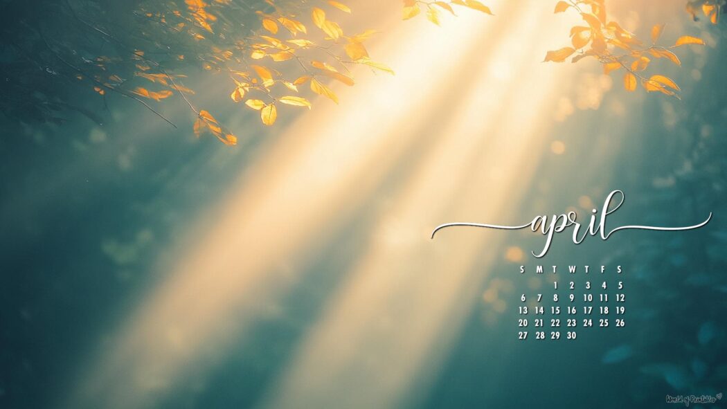 April Calendar Wallpaper | 125+ Best Desktop & Phone April Backgrounds