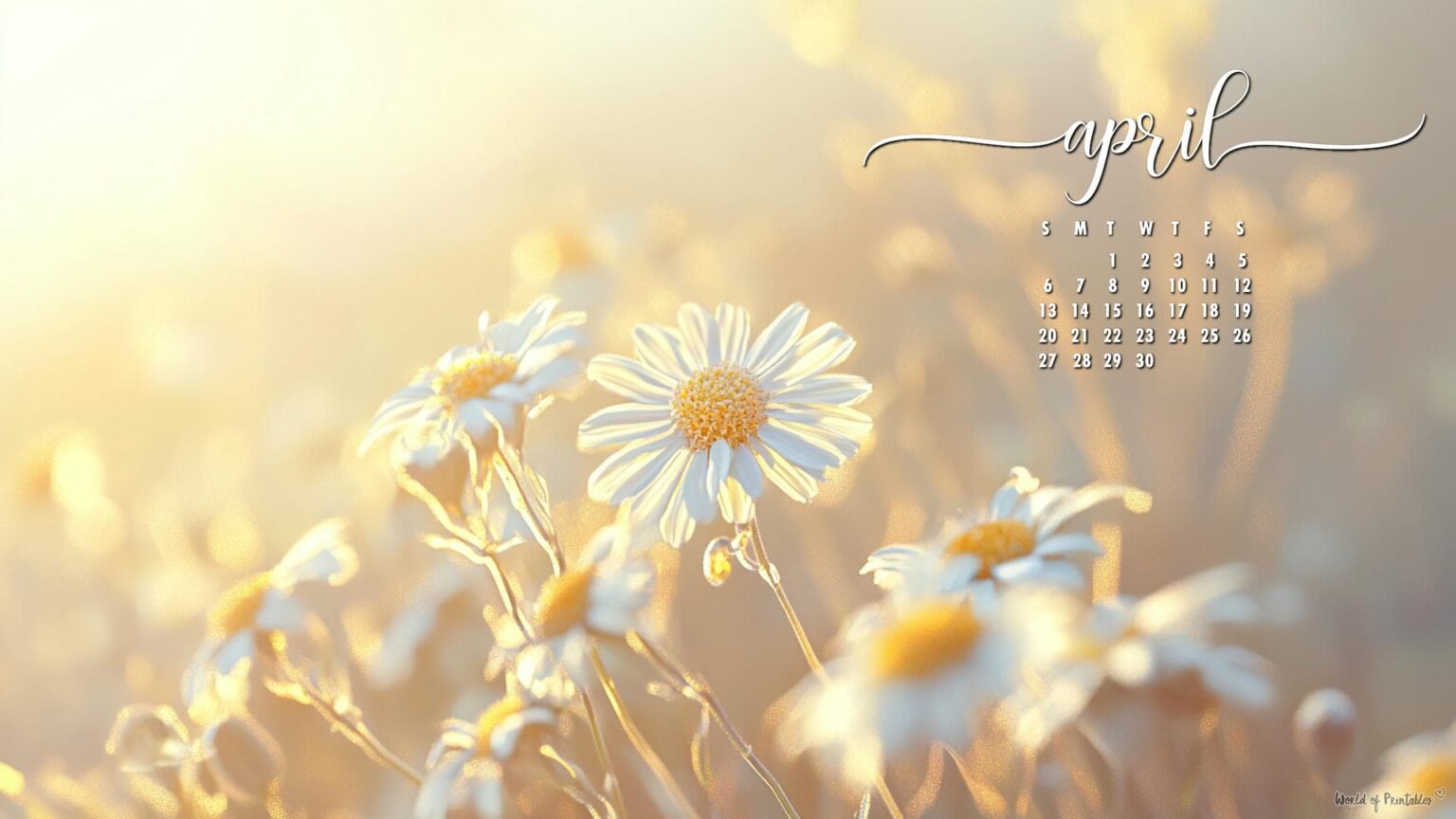 April Calendar Wallpaper | 125+ Best Desktop & Phone April Backgrounds