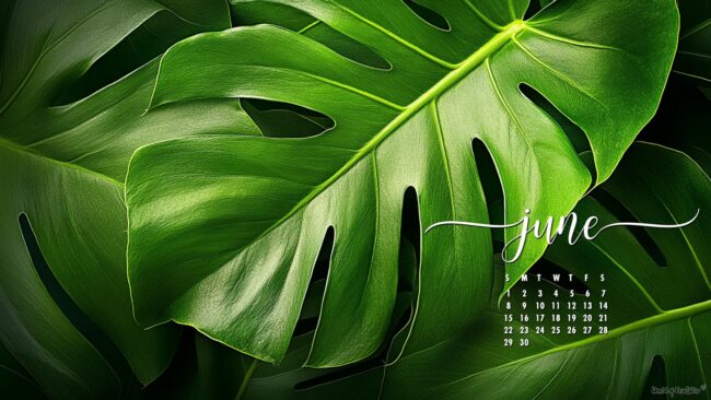 Free June 2025 Calendar Wallpaper