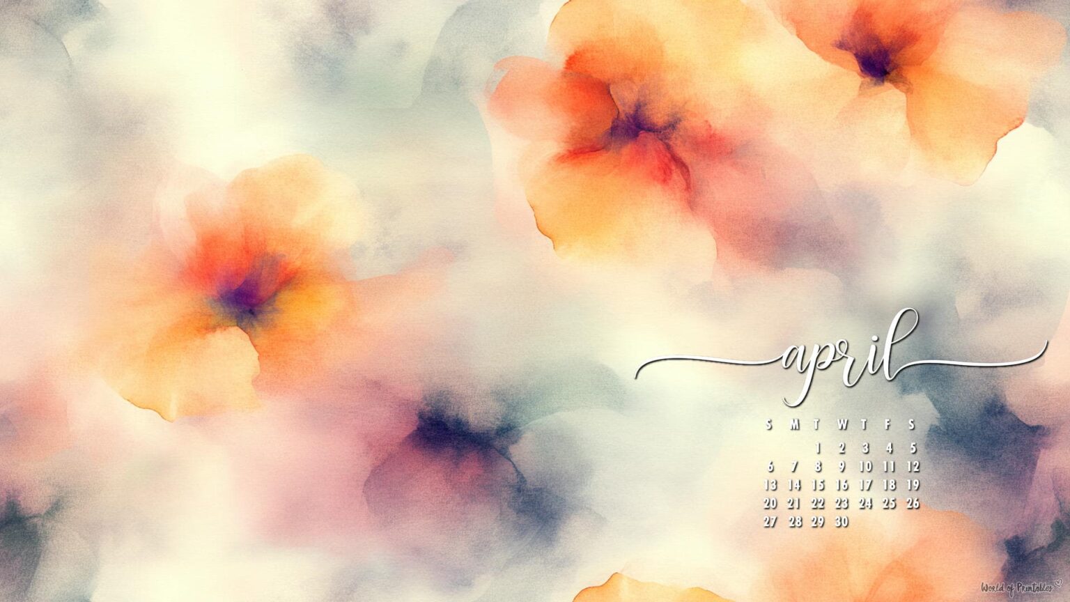 April Calendar Wallpaper | 125+ Best Desktop & Phone April Backgrounds