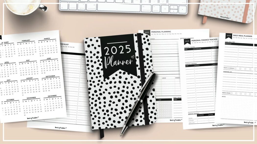 Free 2025 Planner - 65 Page Printable Planner | 4 Color Styles