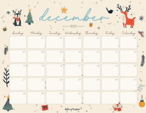2025 December Calendars | 130+ Styles - World of Printables