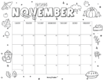 2025 Coloring Calendar - Free Printables - World of Printables