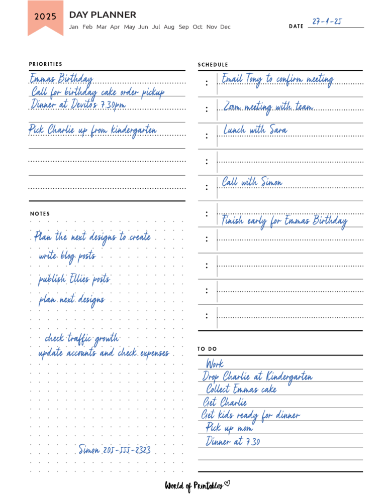 Free 2025 Planner - 65 Page Printable Planner | 4 Color Styles