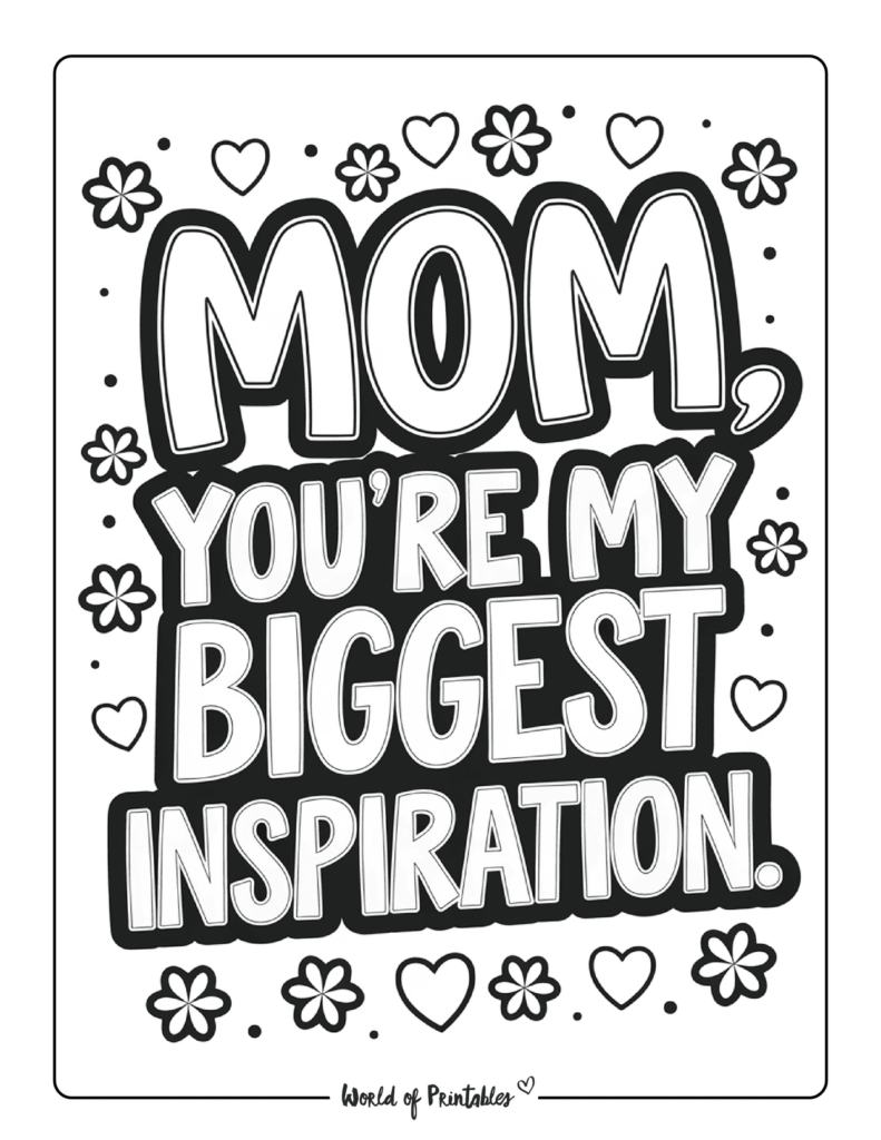 Mother's Day Coloring Pages - World of Printables