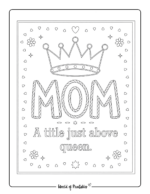 Mother's Day Coloring Pages - World of Printables