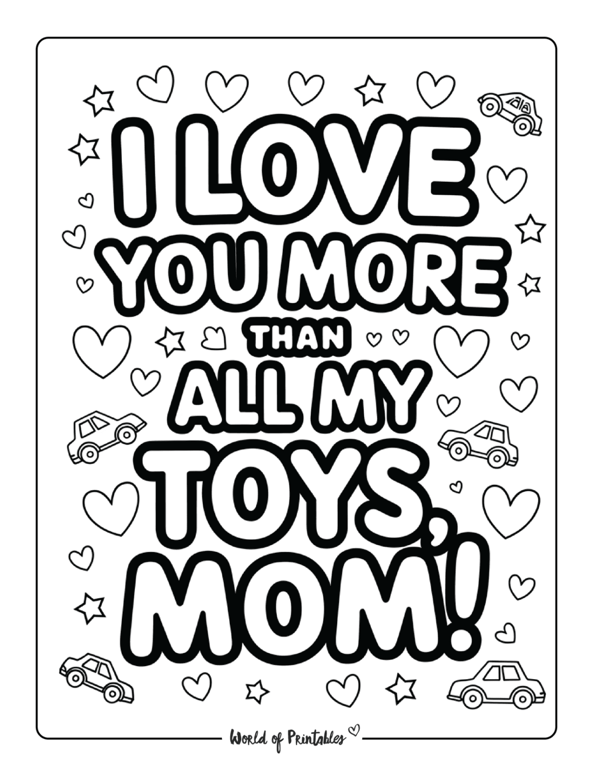 Mother's Day Coloring Pages - World of Printables
