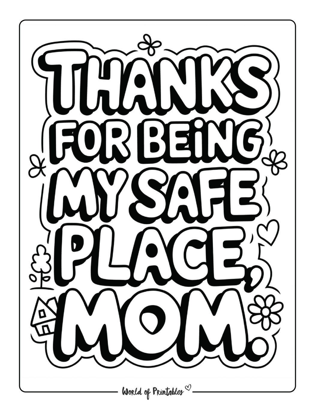 Mother's Day Coloring Pages - World of Printables
