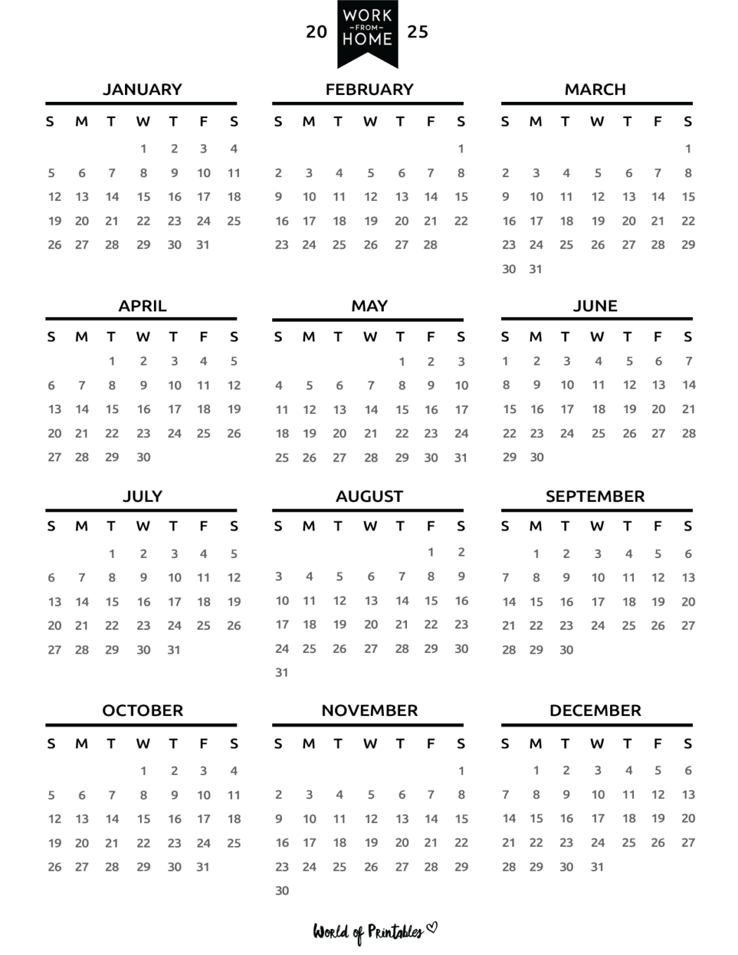 Work From Home Planner