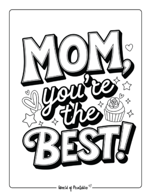 Mother's Day Coloring Pages - World of Printables