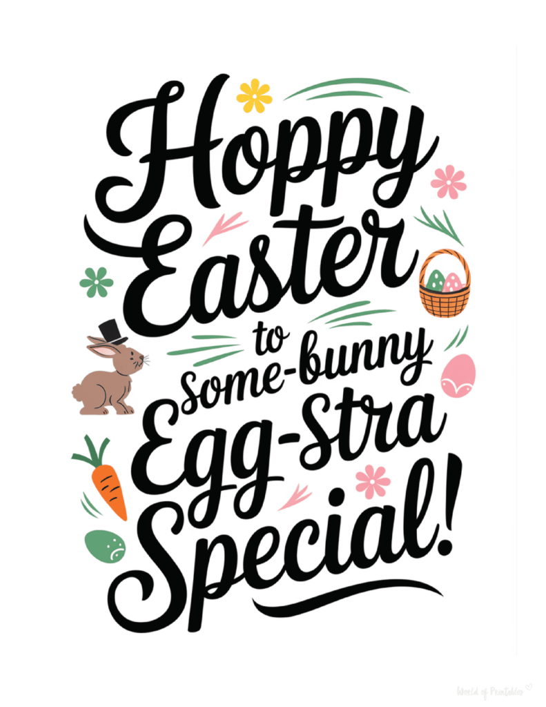 Free Printable Easter Cards – Save, Print & Fold! - World of Printables