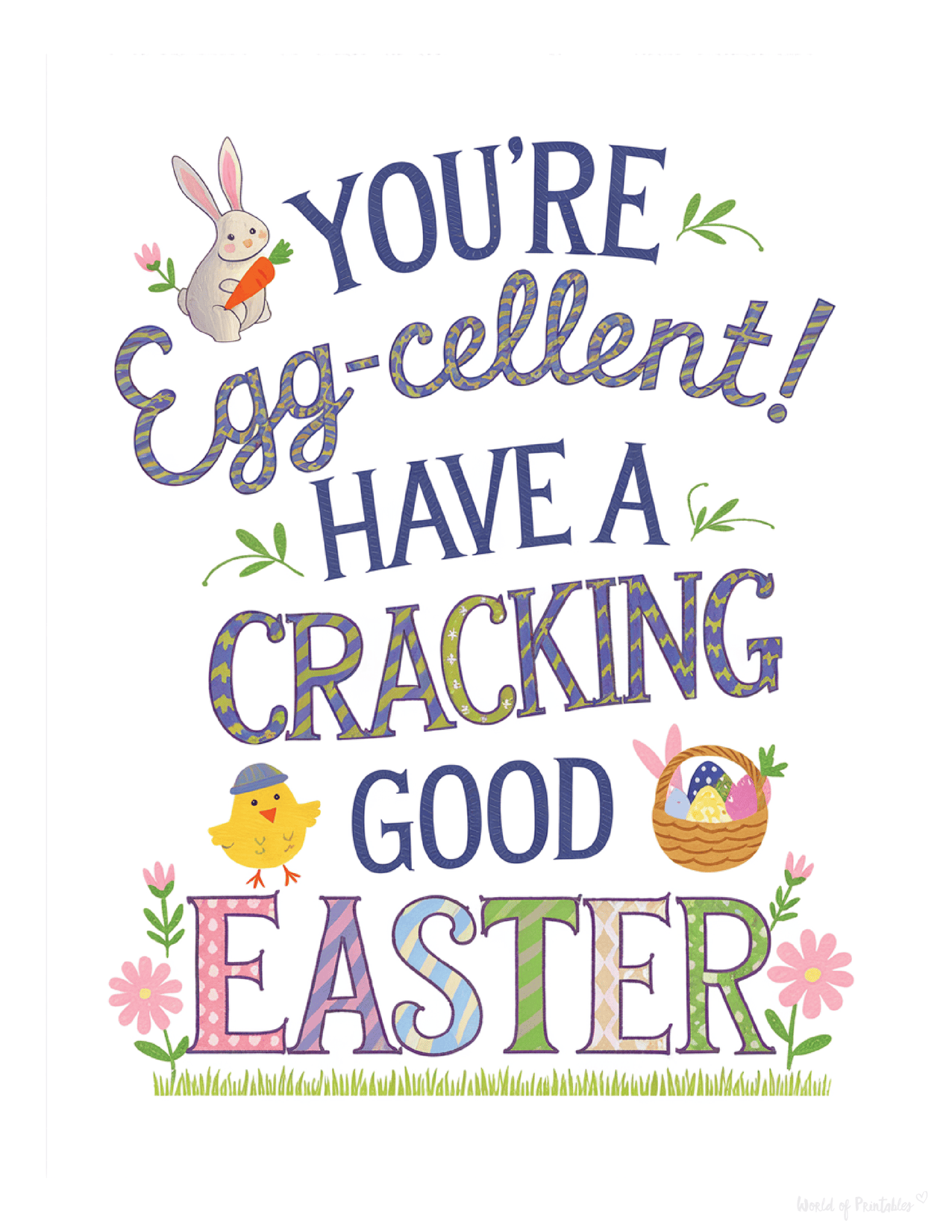 Free Printable Easter Cards – Save, Print & Fold! - World of Printables