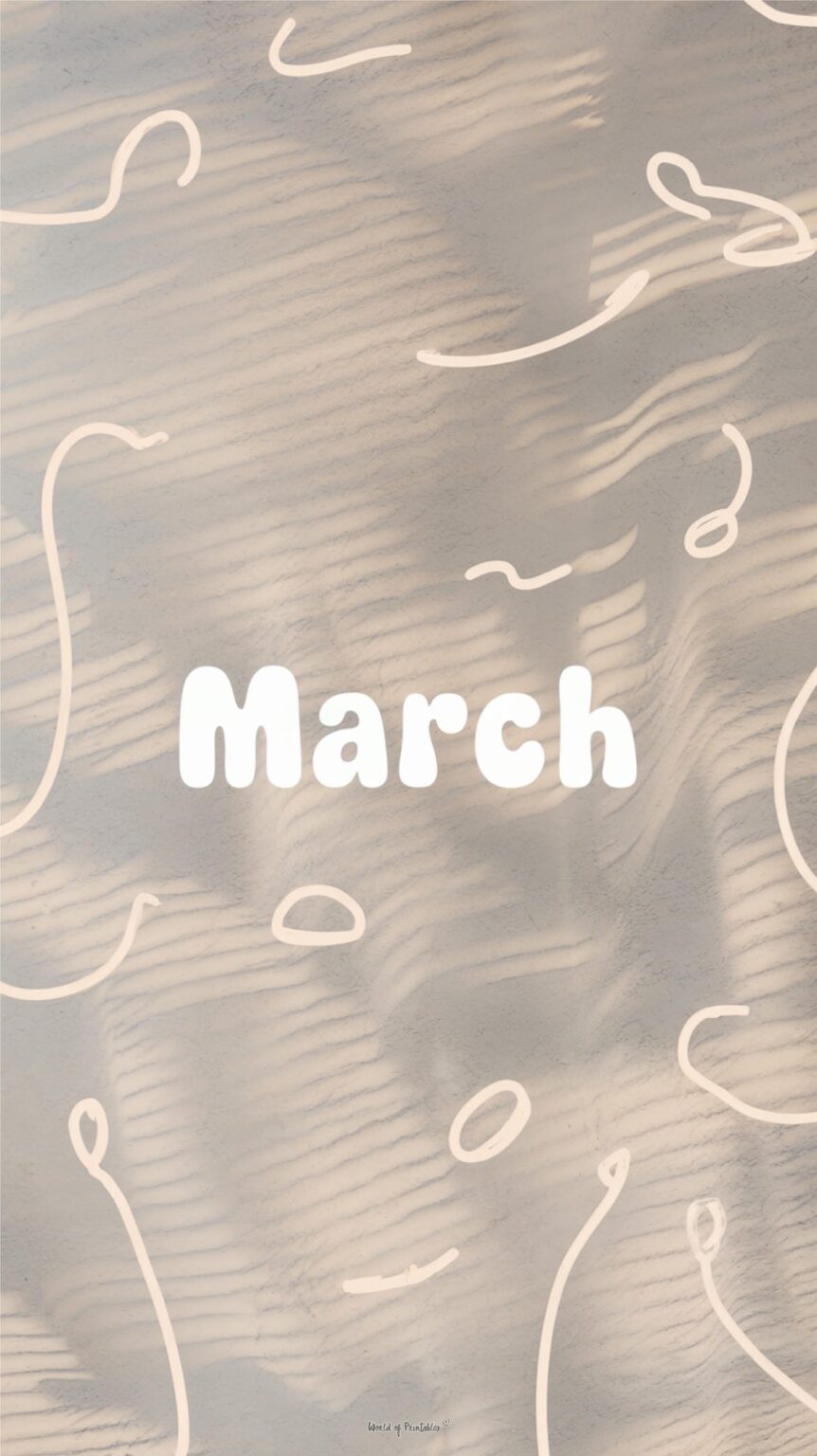 Hello March | 90 Aesthetic Wallpapers For Your Phone This Spring