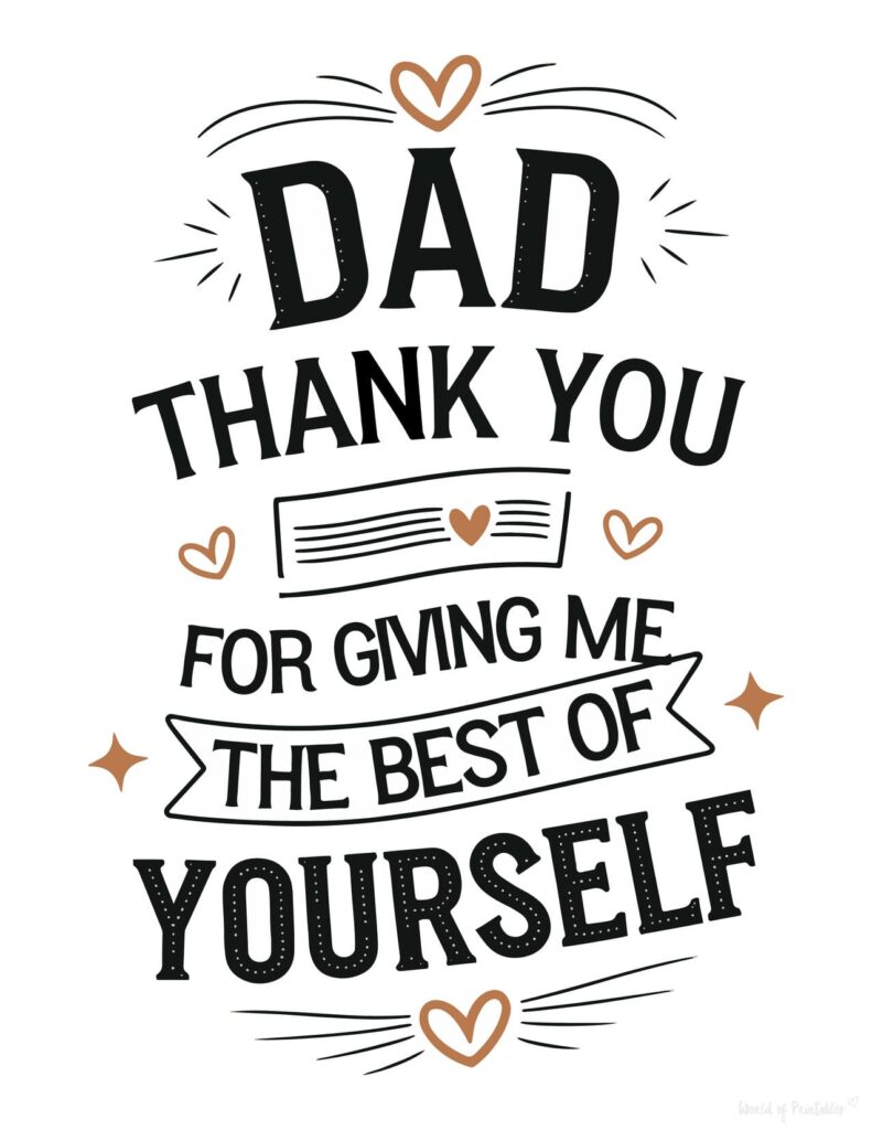 150 Printable Father's Day Cards - World of Printables