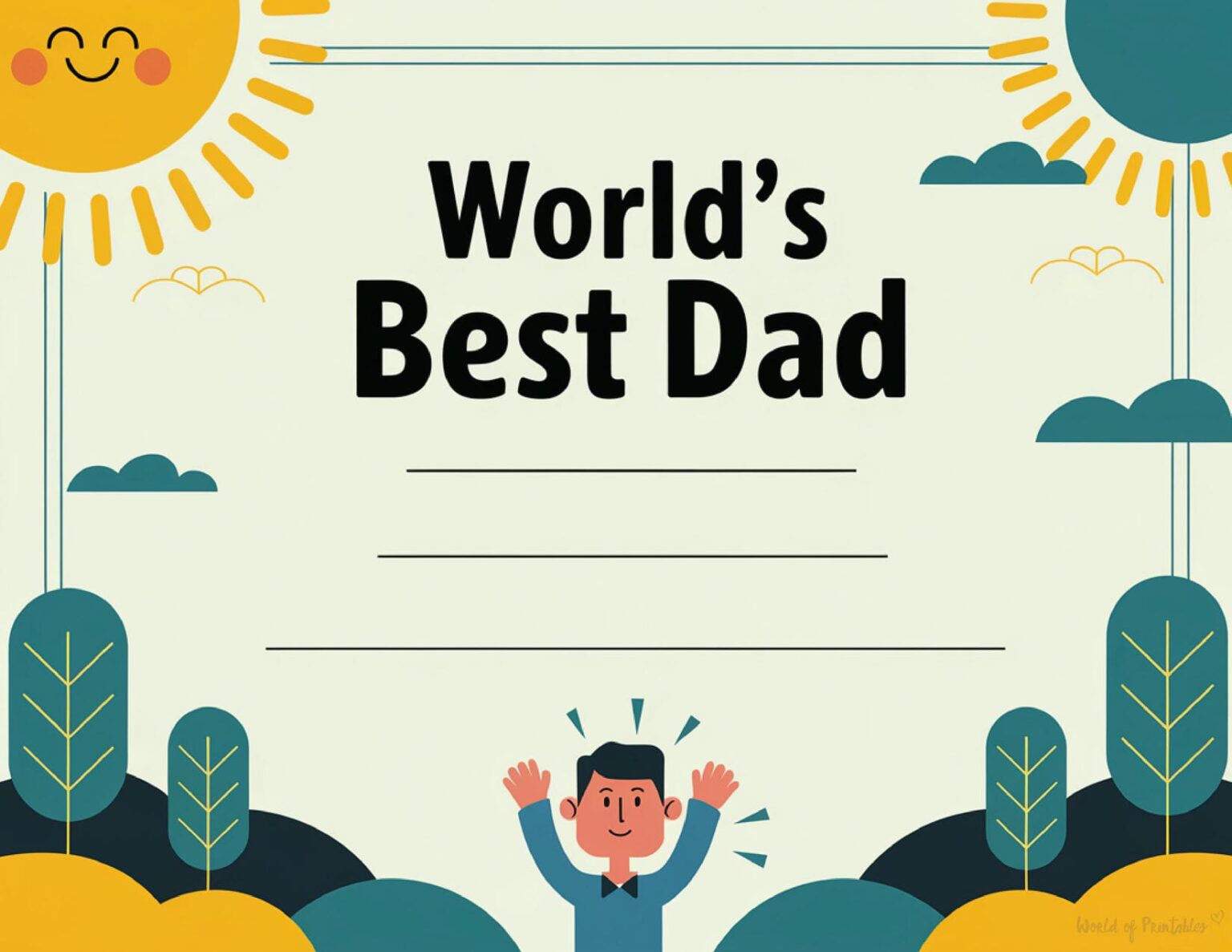 Father's Day Certificates - World of Printables