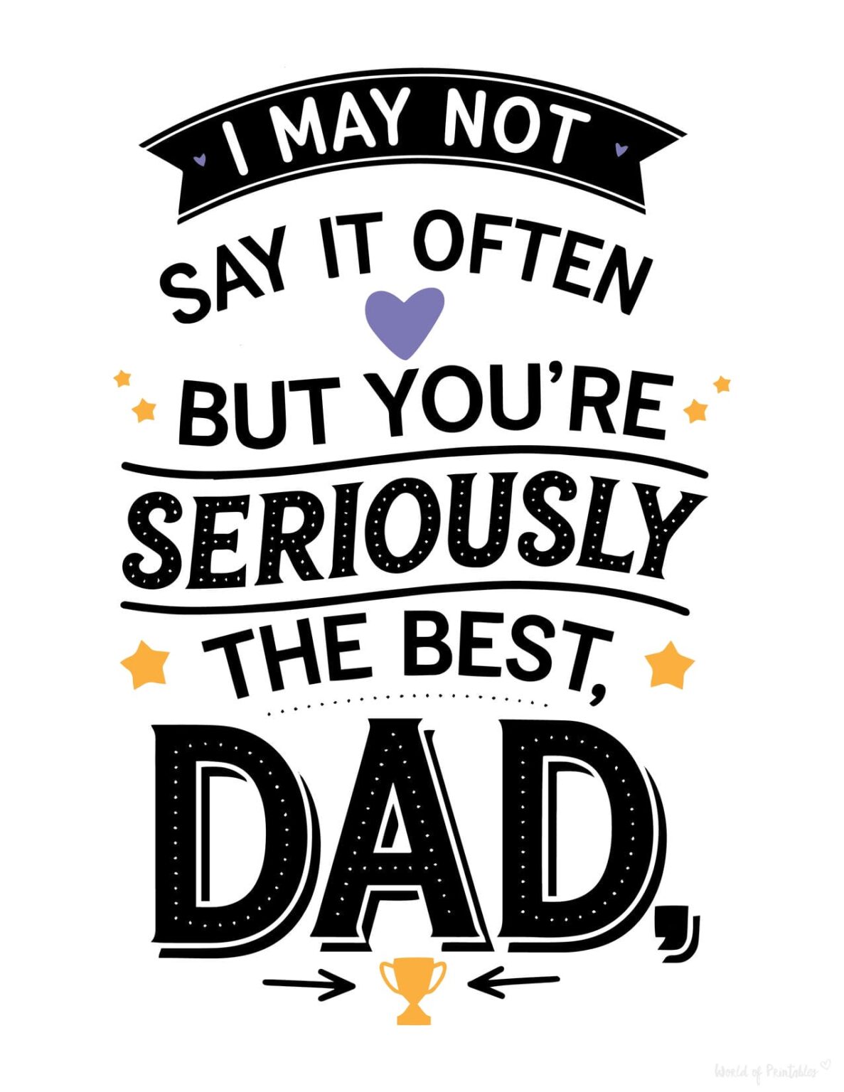 150 Printable Father's Day Cards - World of Printables